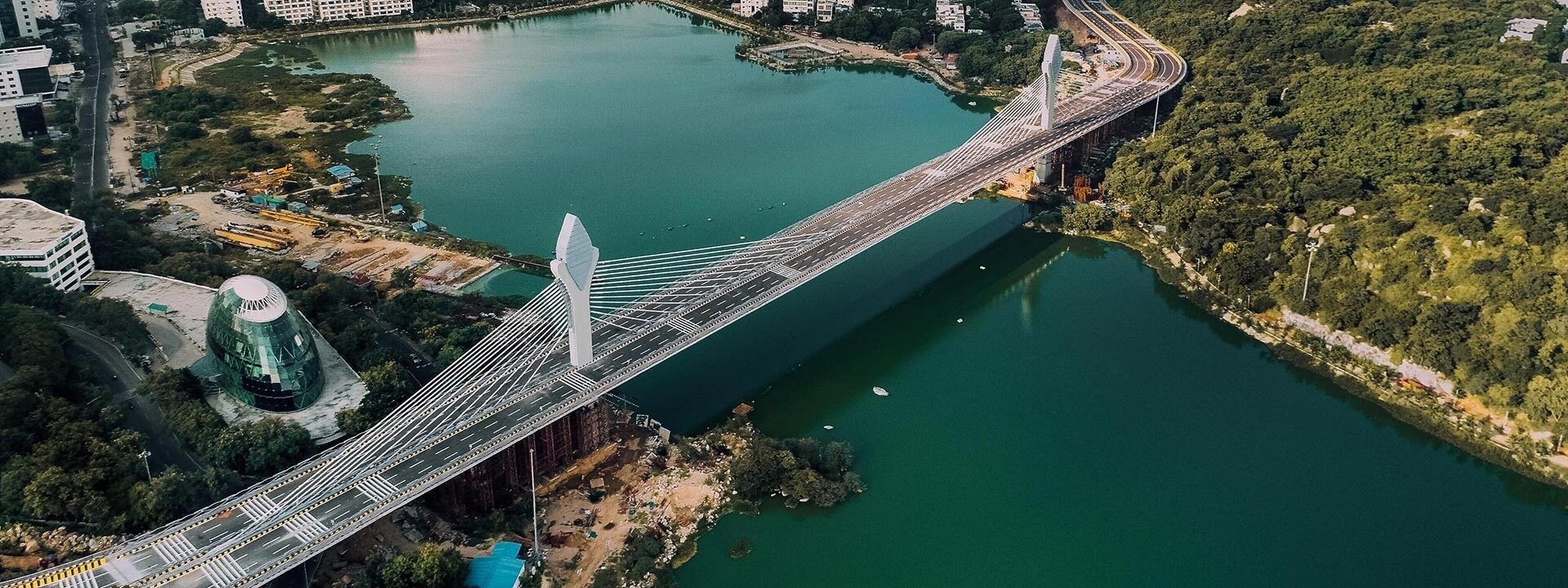 Cable Stayed Bridge across Durgam Cheruvu Lake - Infrastructure Global